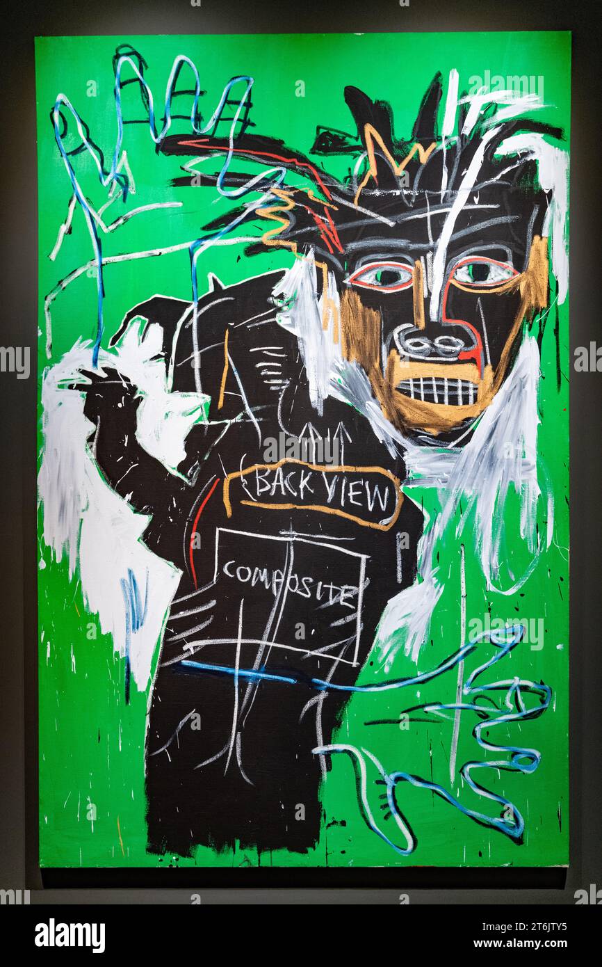 A painting by Jean-Michel Basquiat titled 'Self Portrait as a Heel ...