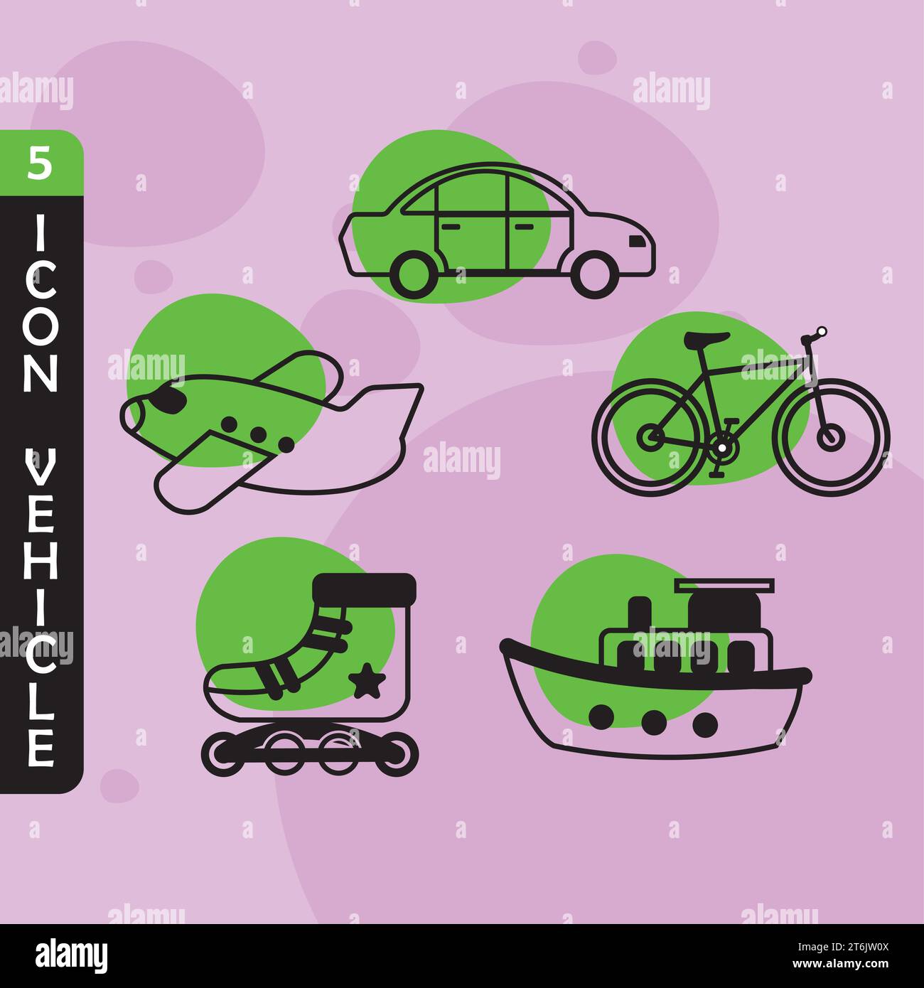 Set of different vehicle icons Vector Stock Vector Image & Art - Alamy