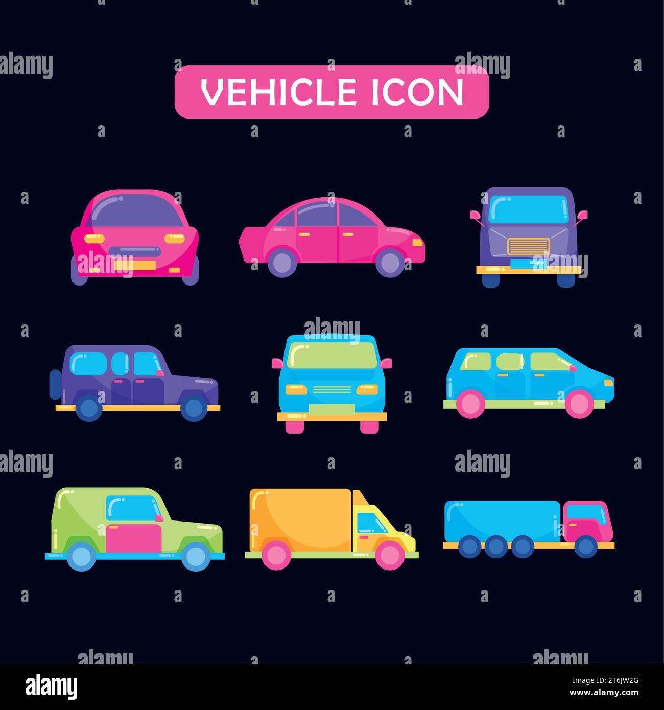 Set of different vehicle icons Vector Stock Vector Image & Art - Alamy