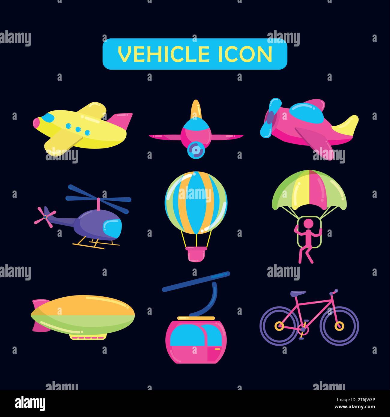 Set of different vehicle icons Vector Stock Vector Image & Art - Alamy