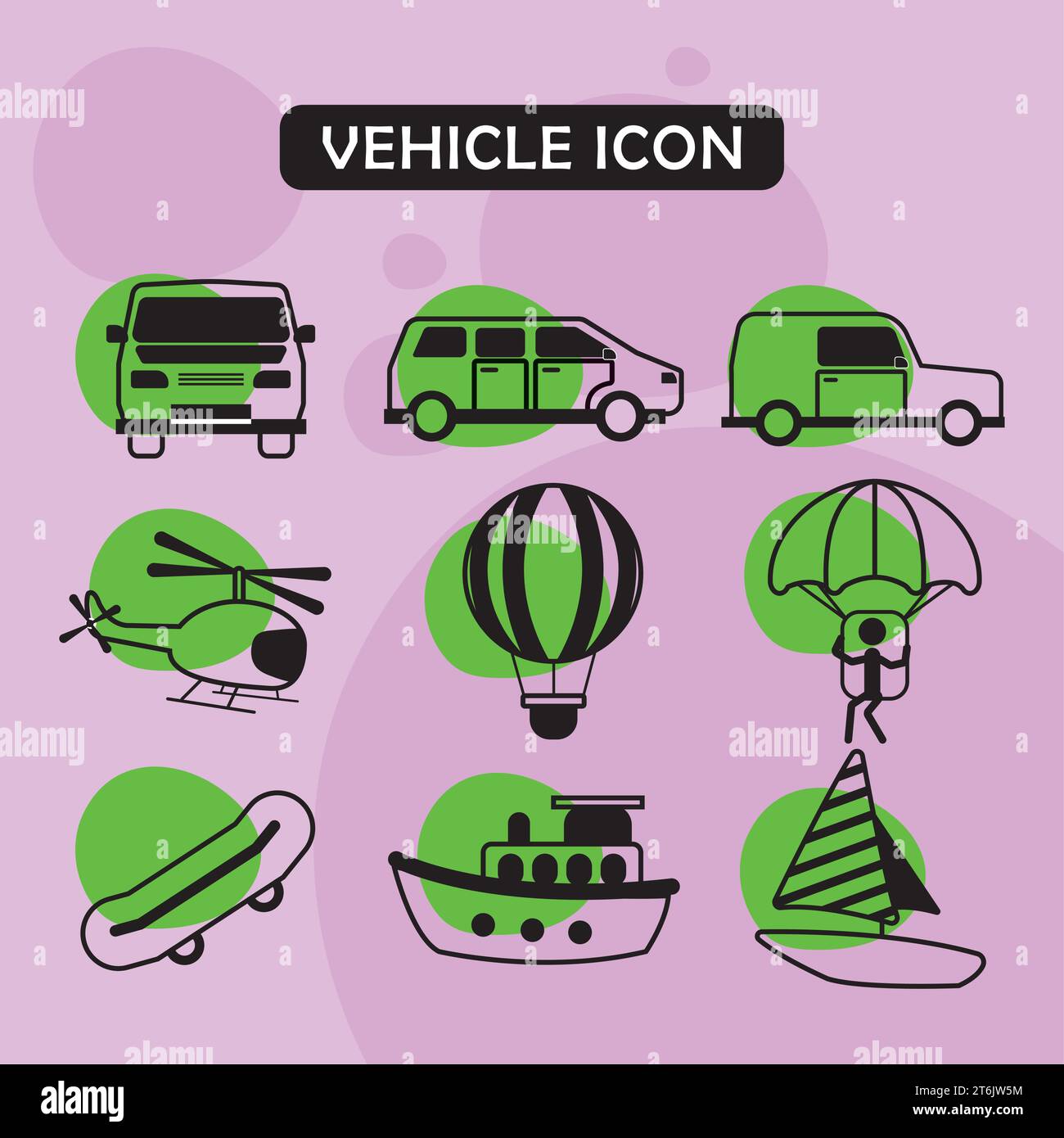 Set of different vehicle icons Vector Stock Vector Image & Art - Alamy