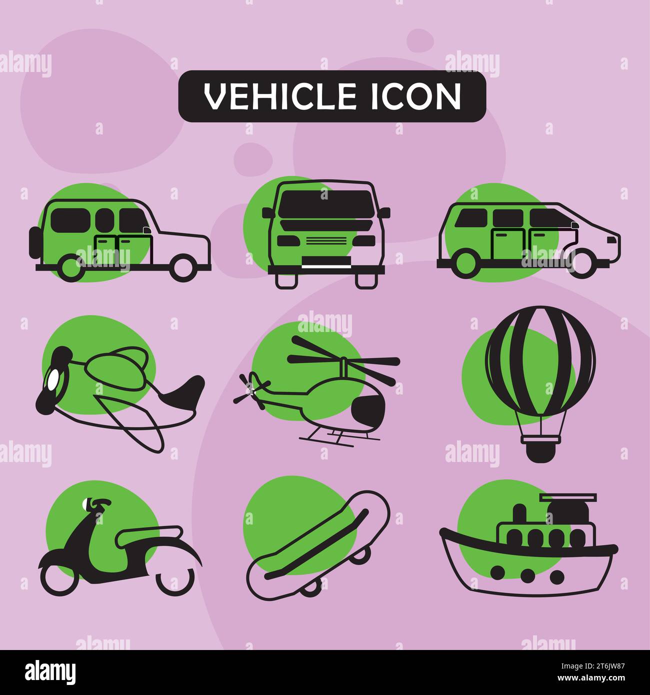 Set of different vehicle icons Vector Stock Vector Image & Art - Alamy