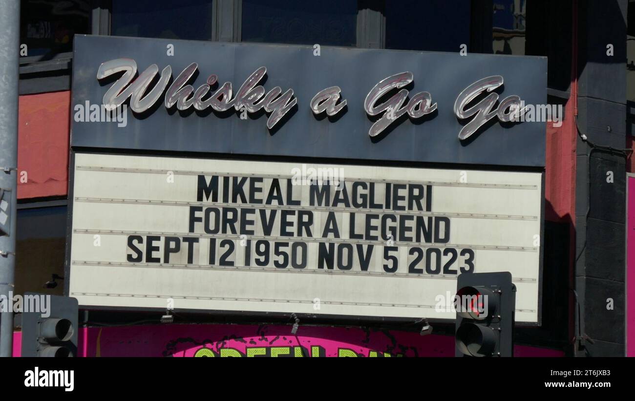Los Angeles, California, USA 9th November 2023 RIP Mikel Maglieri ...