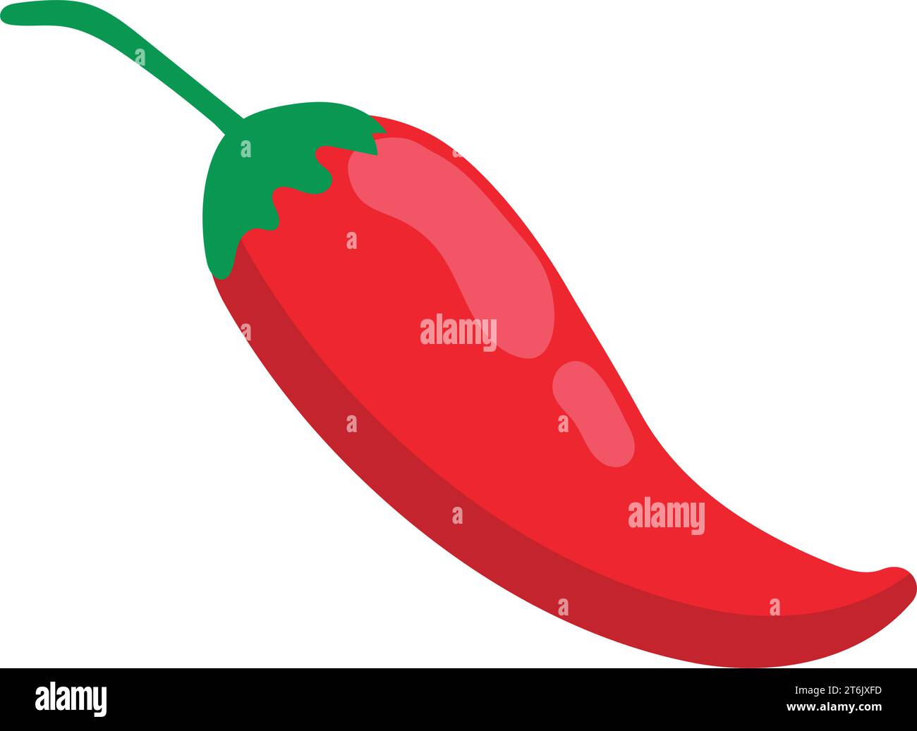 Isolated red chili pepper icon Mexican food Vector Stock Vector Image ...