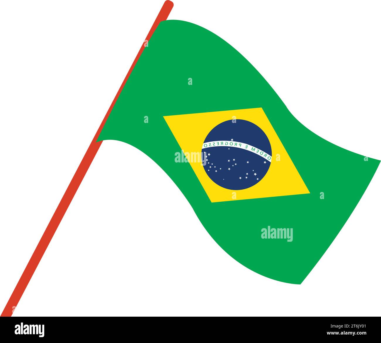 Isolated colored flag of Brazil Vector Stock Vector Image & Art - Alamy