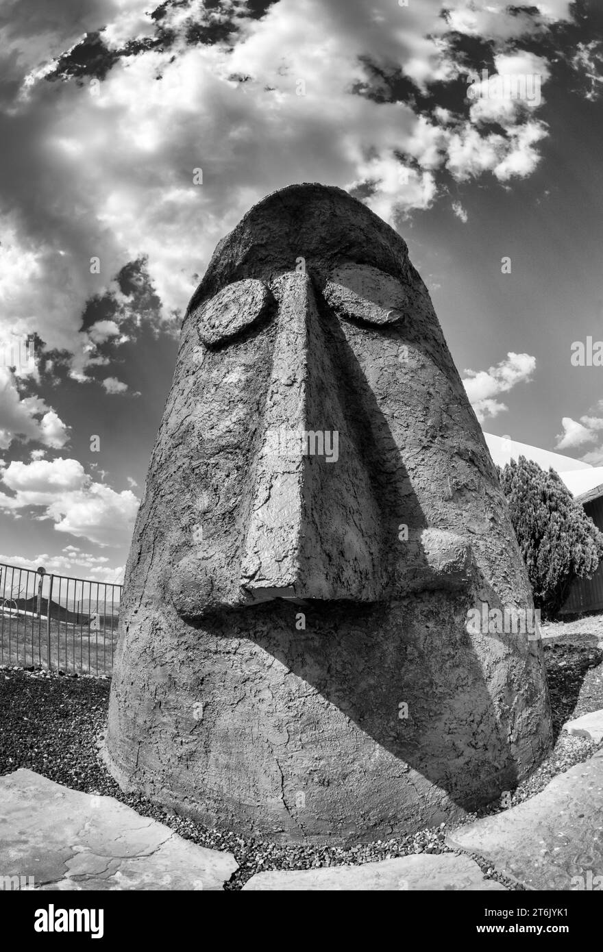 'Giganticus Headicus' resides along Route 66 at Antares, Arizona Stock ...