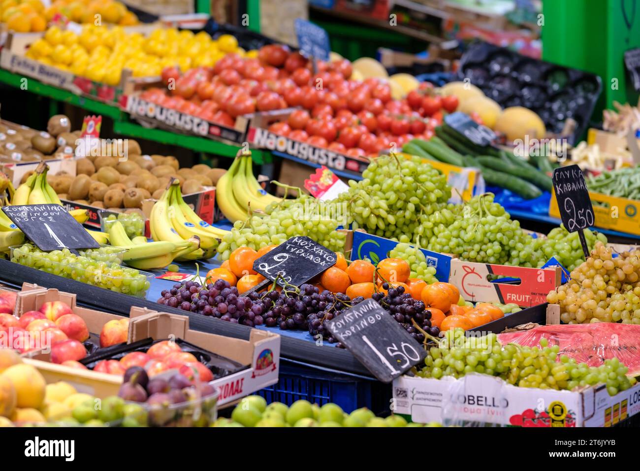 Fruit vegetables market city greece hi-res stock photography and images ...