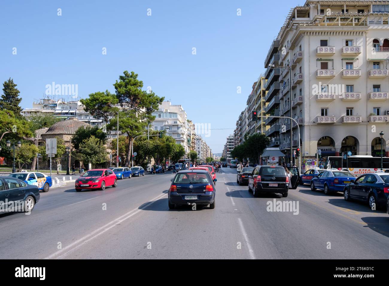Thessaloniki, Greece - September 22, 2023 : The busy boulevard Egnatia ...