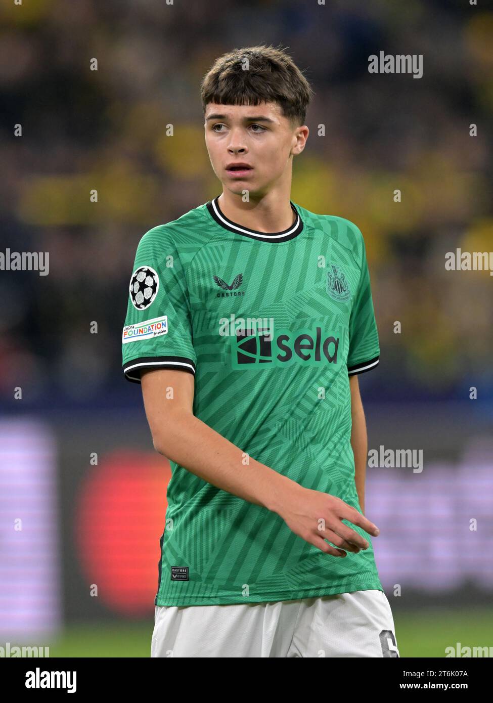 DORTMUND - Lewis Miley of Newcastle United FC during the UEFA Champions ...