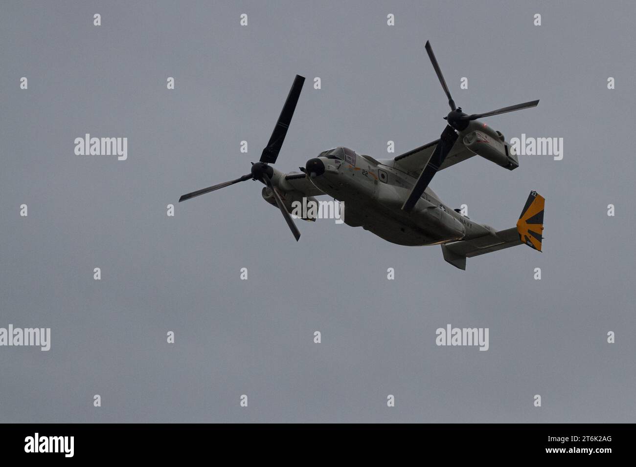A Bell Boeing V22 Osprey with the US Navy Fleet Logistics Multi-Mission ...