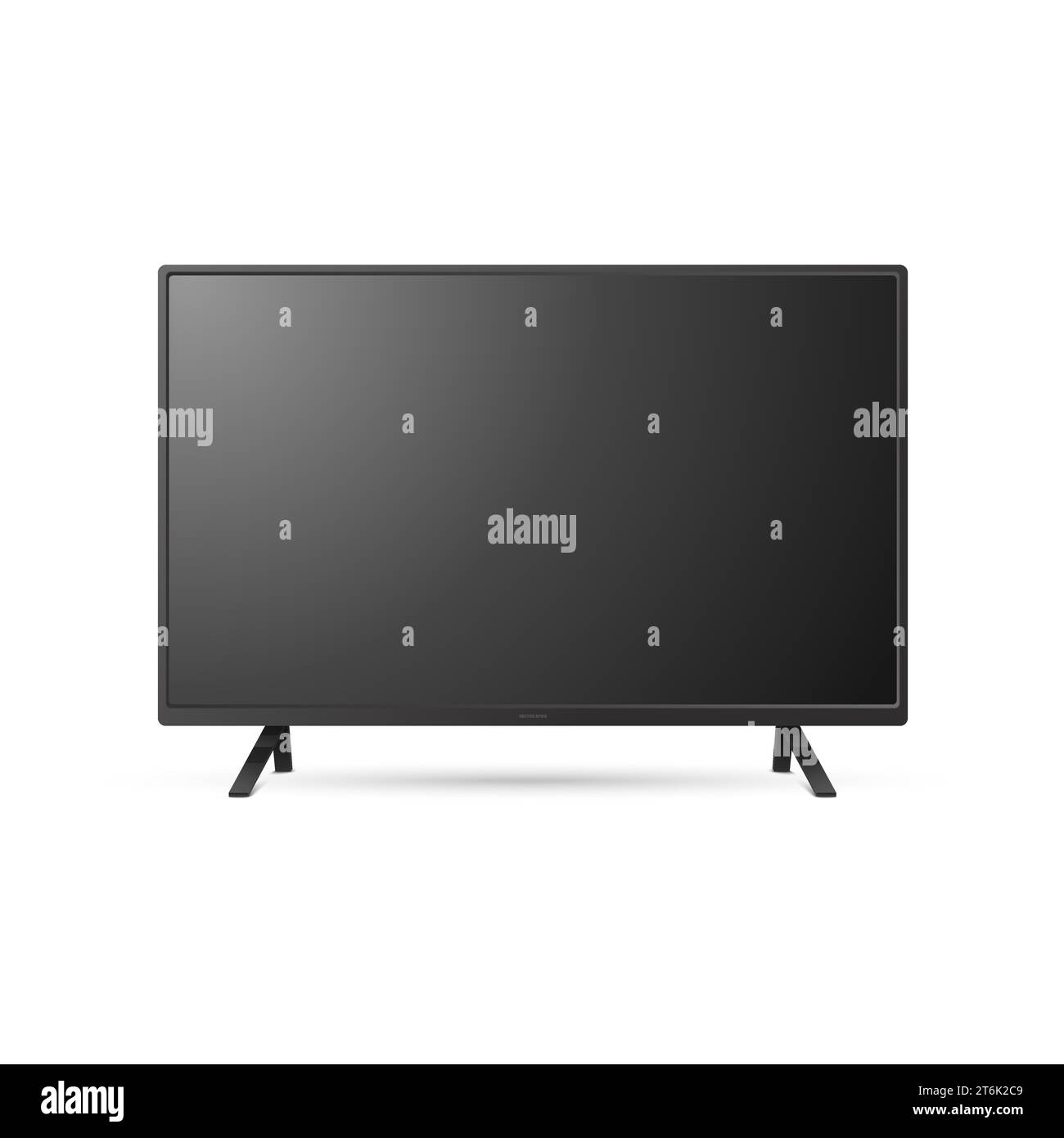 Vector 3d Realistic Modern TV Screen. Minimalistic Stylish Lcd Panel ...