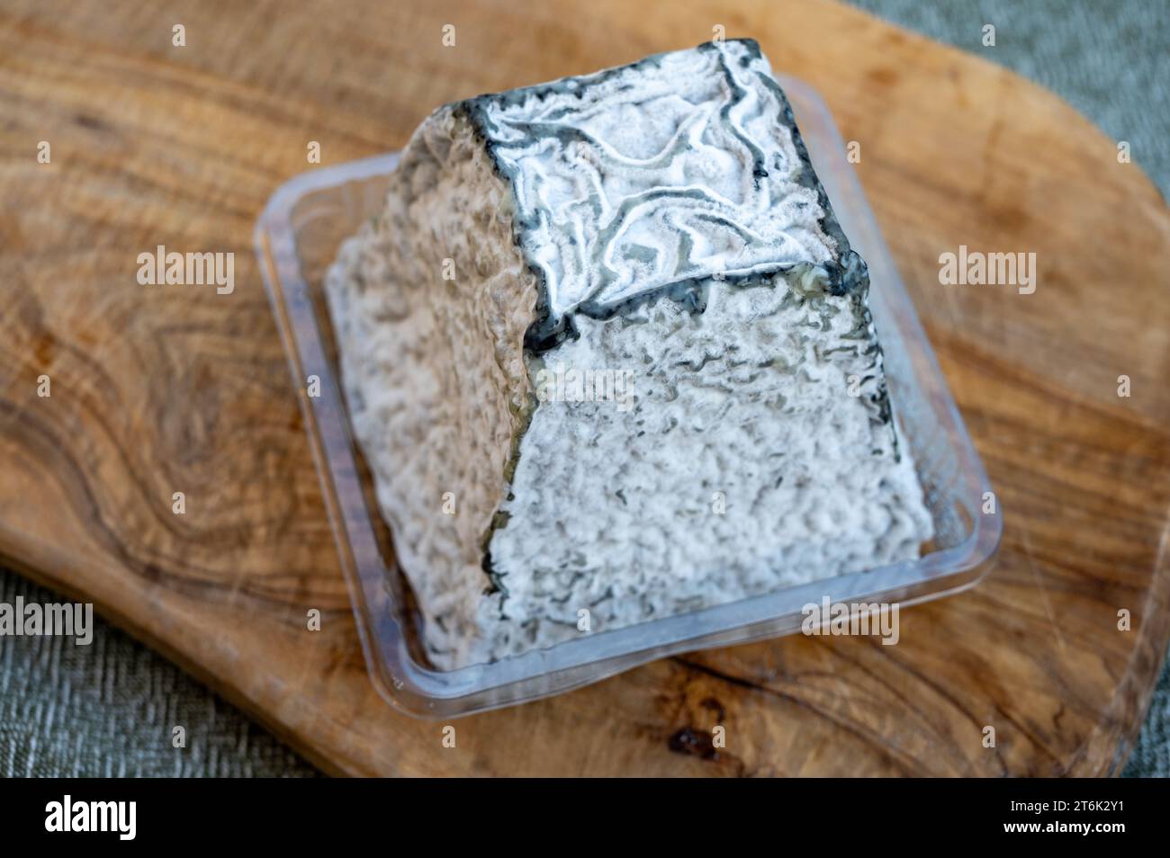 Cheese collection, French Pouligny pyramid cheese made from goat milk ...