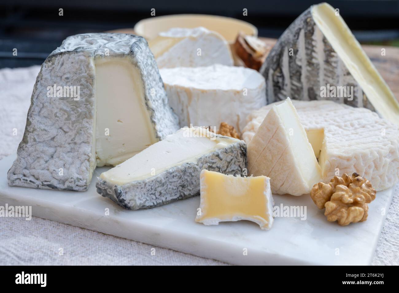French cheeses collection, Perail les Buissieres sheep cheese ...