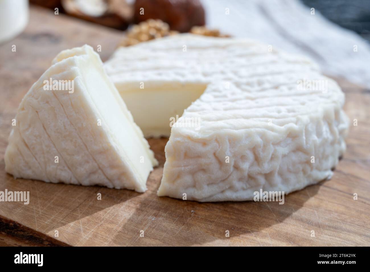 Cheese collection, French Perail les Buissieres white soft cheese made ...