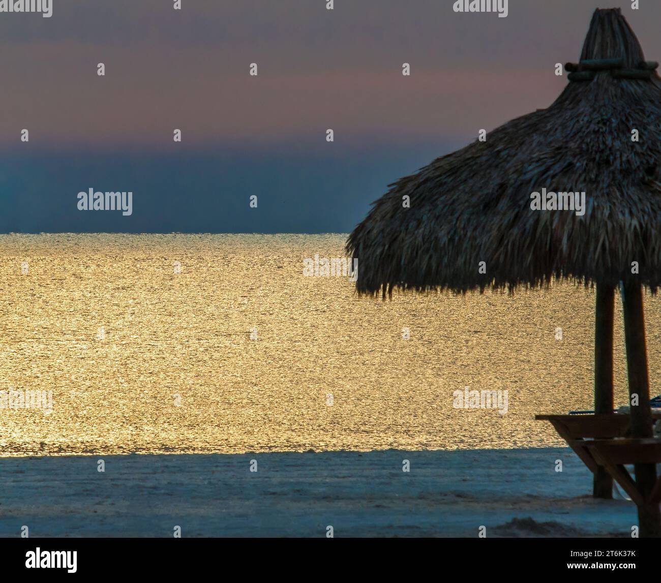 Gulf of Mexico waters dance at sunset on this Florida beach as the sky ...