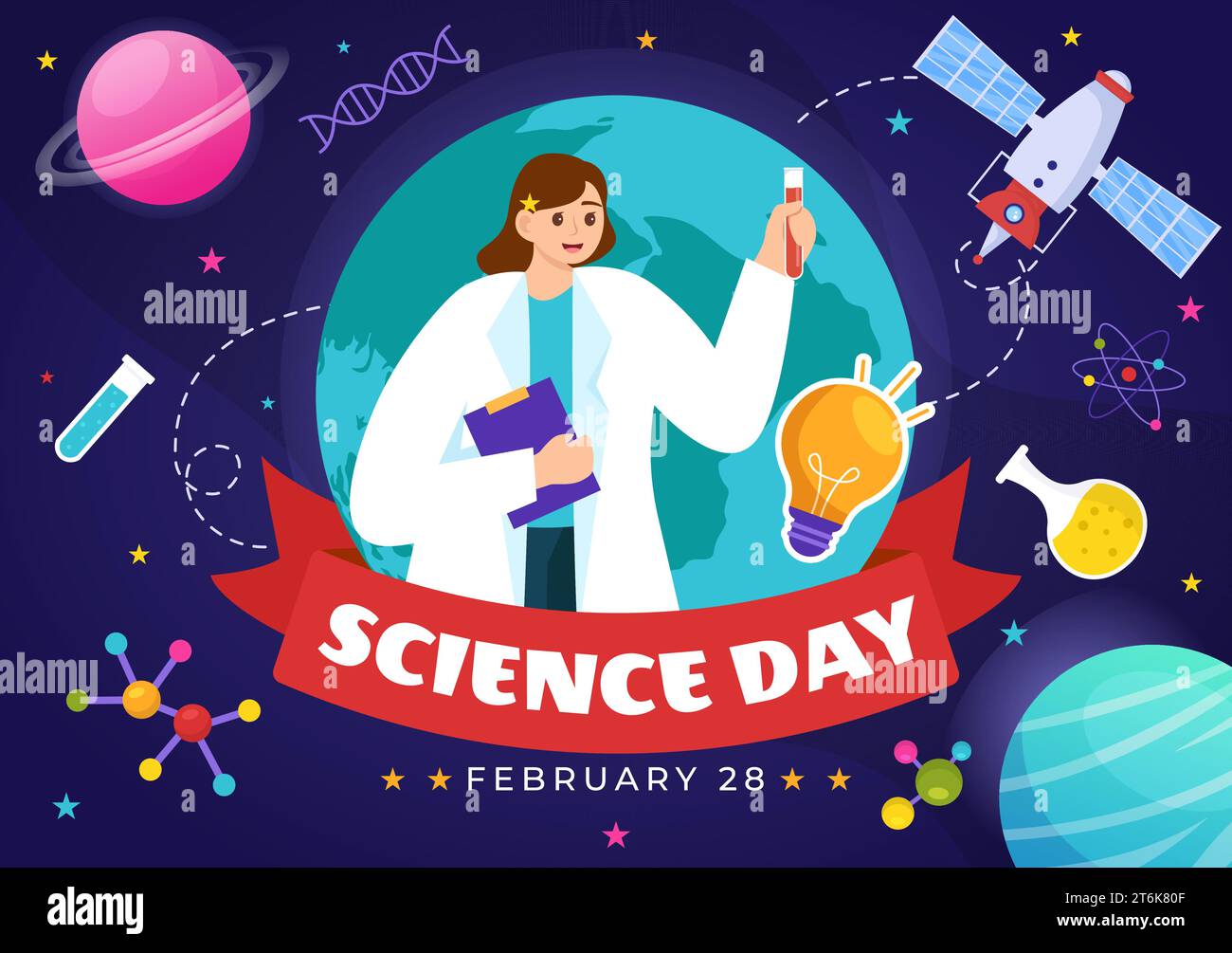 National Science Day Vector Illustration on February 28 Related to ...