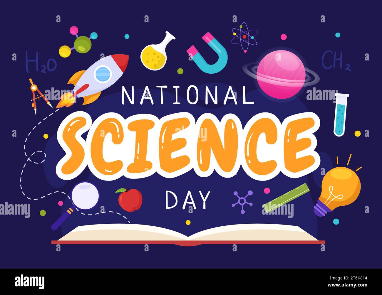 National Science Day Vector Illustration on February 28 Related to ...