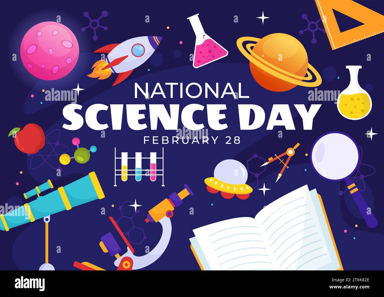 National Science Day Vector Illustration on February 28 Related to ...