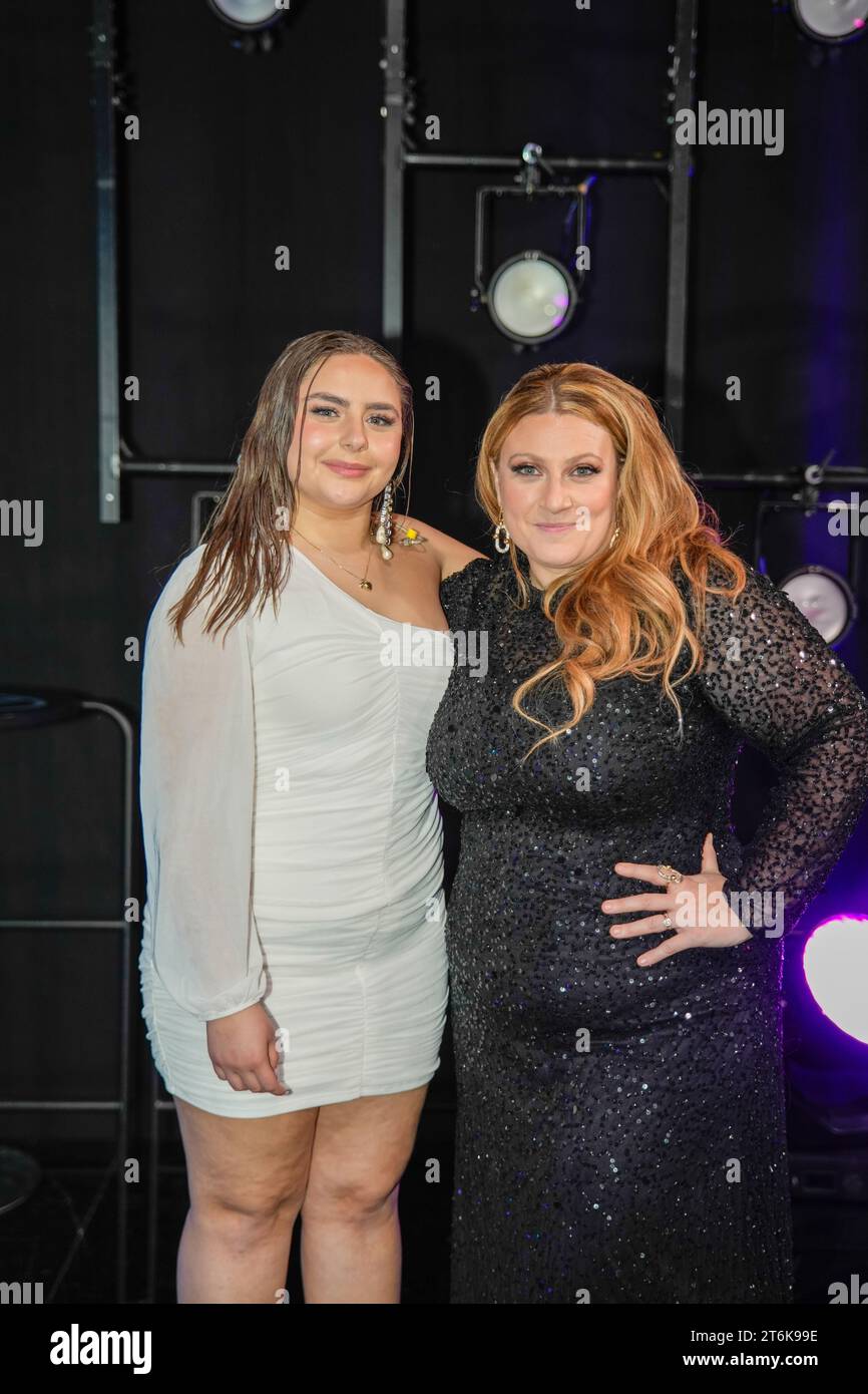 Stockholm, NEP Studios, Sweden. 10th Nov 2023. Idol Fridays Final 6. Louisa Hoxha, Sarah Dawn ...