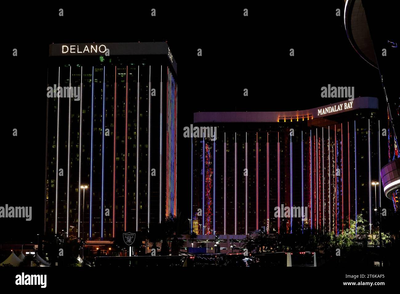 November 10, 2023: An exterior view of the Delano and Mandalay Bay ...