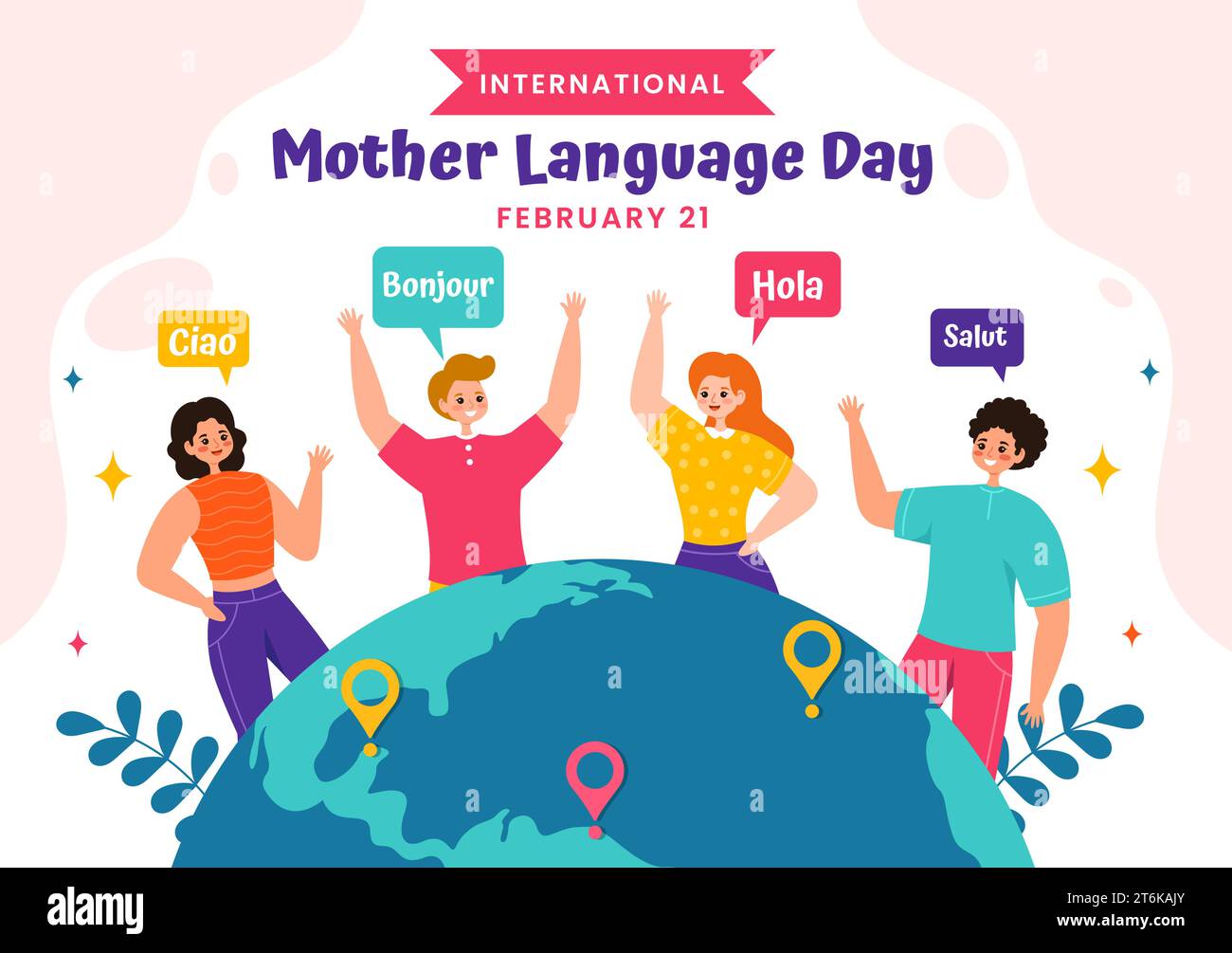 International Mother Language Day Vector Illustration on February 21 ...