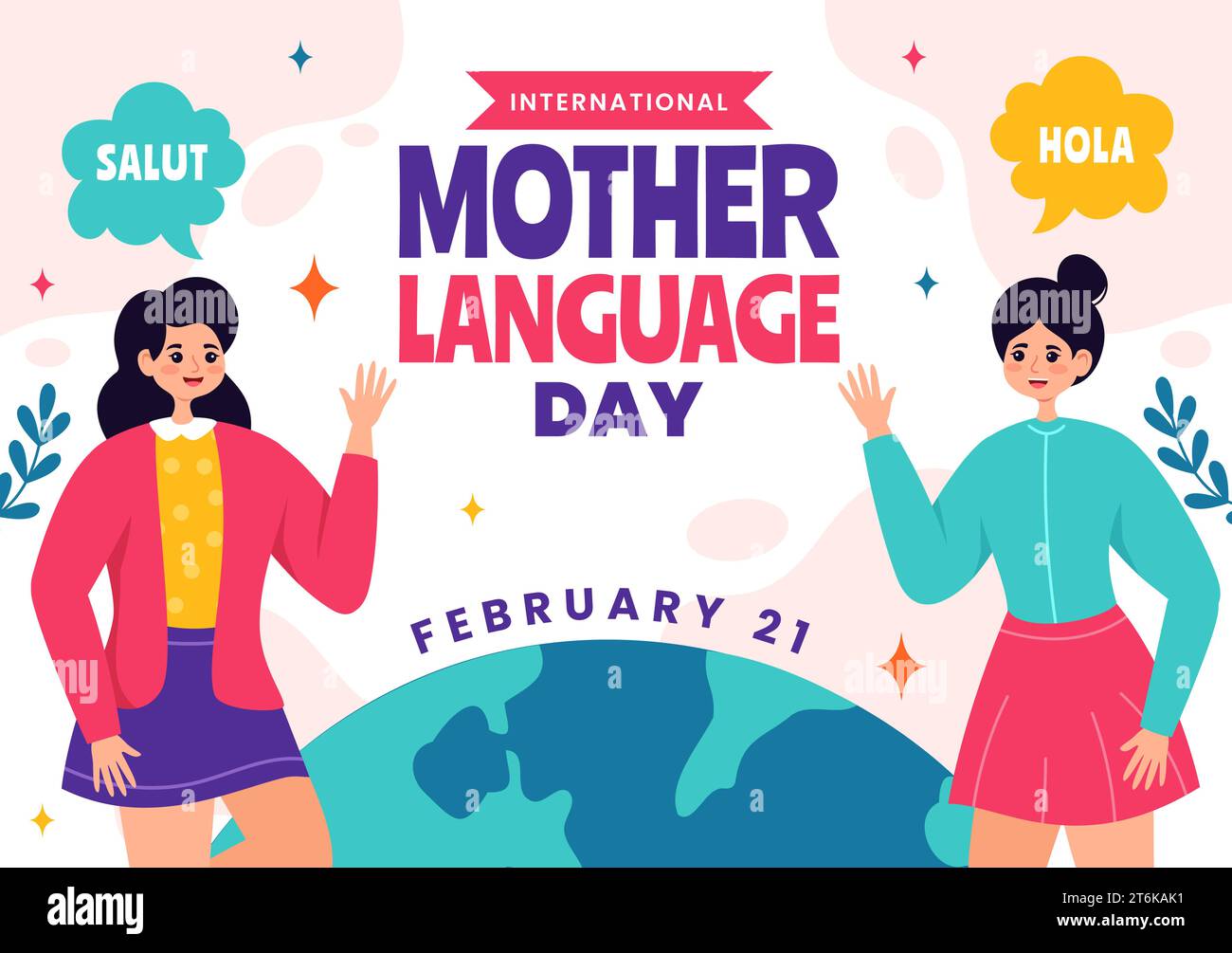 International Mother Language Day Vector Illustration on February 21 ...