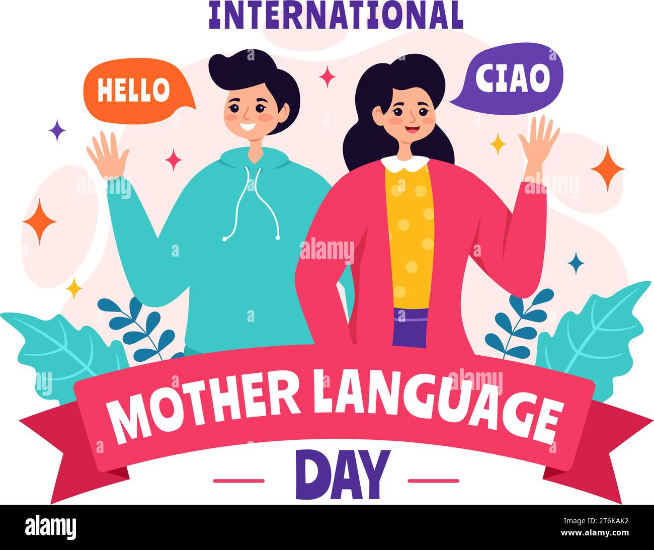 International Mother Language Day Vector Illustration on February 21 ...