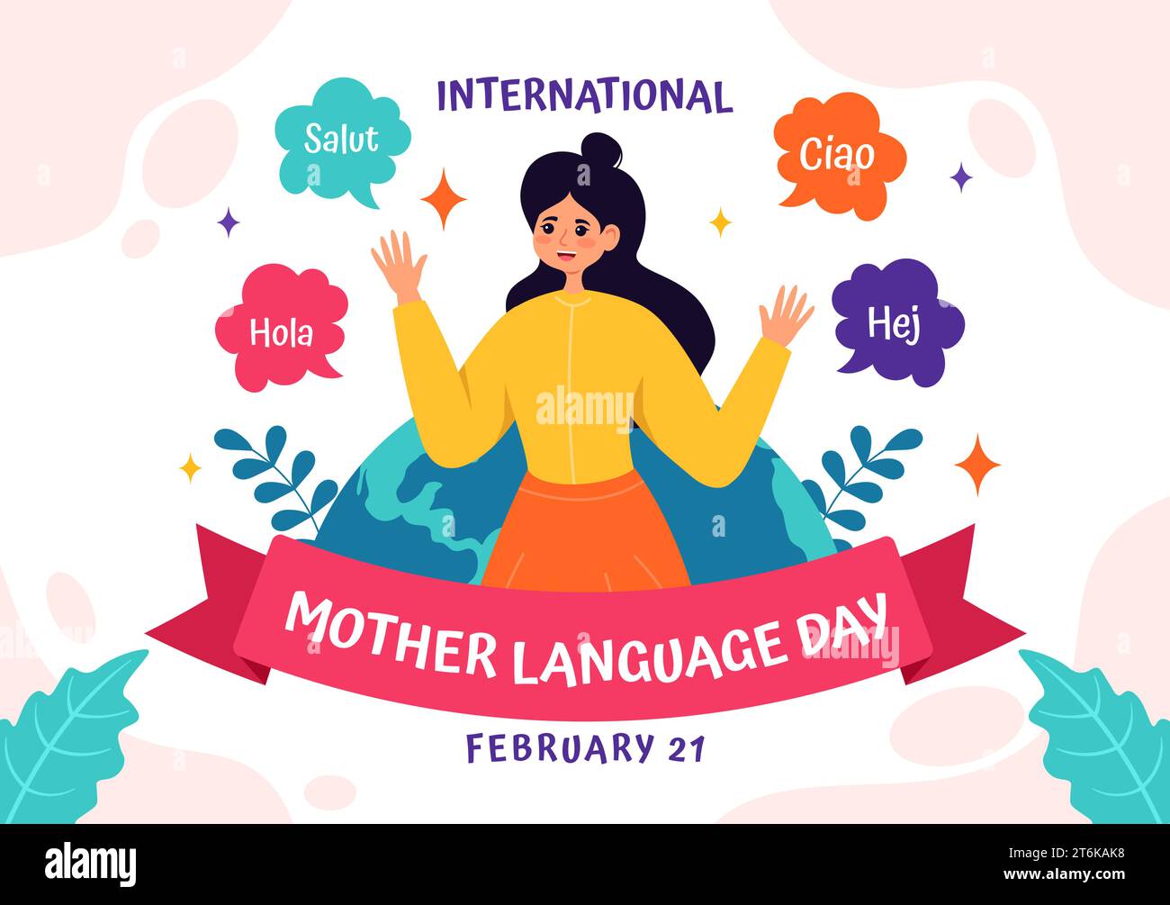 International Mother Language Day Vector Illustration on February 21 ...