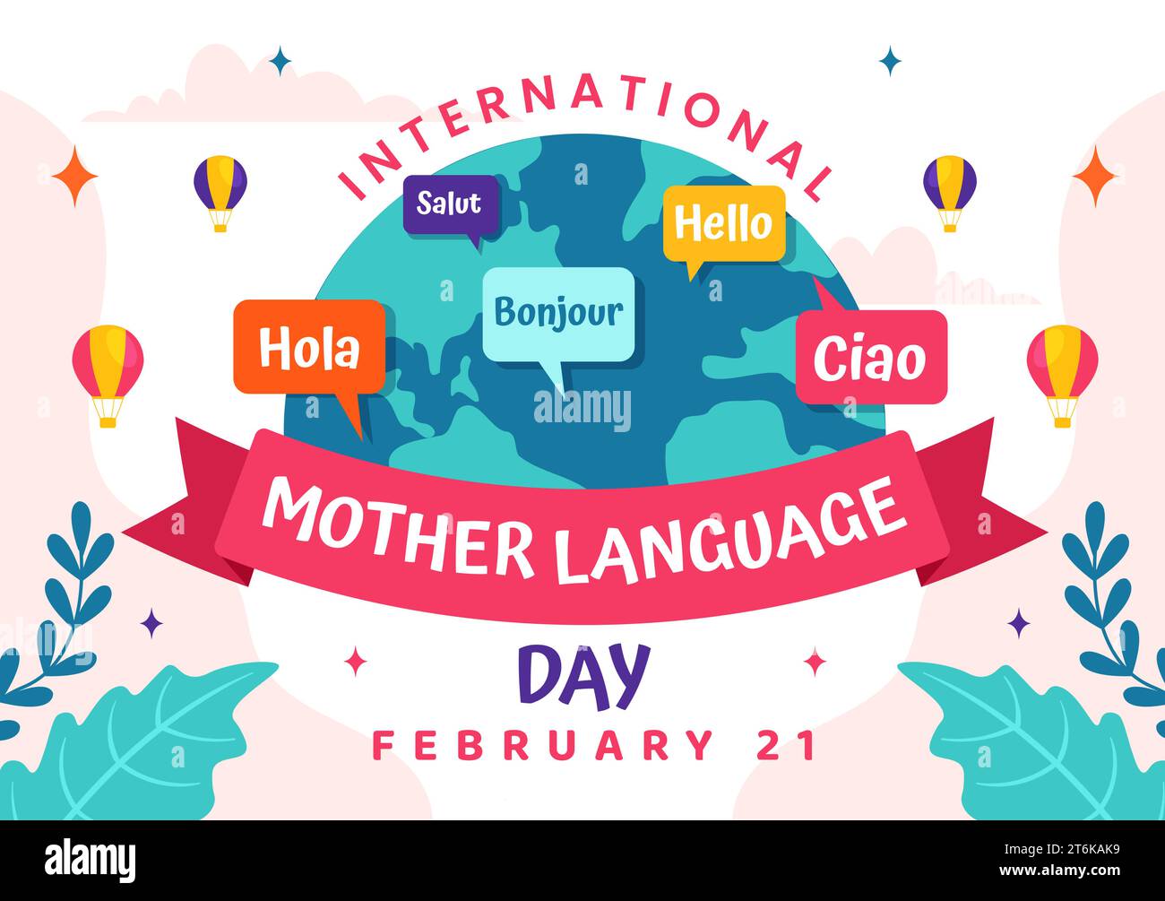 International Mother Language Day Vector Illustration on February 21 ...