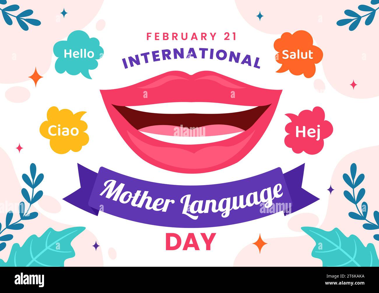 International Mother Language Day Vector Illustration on February 21 ...