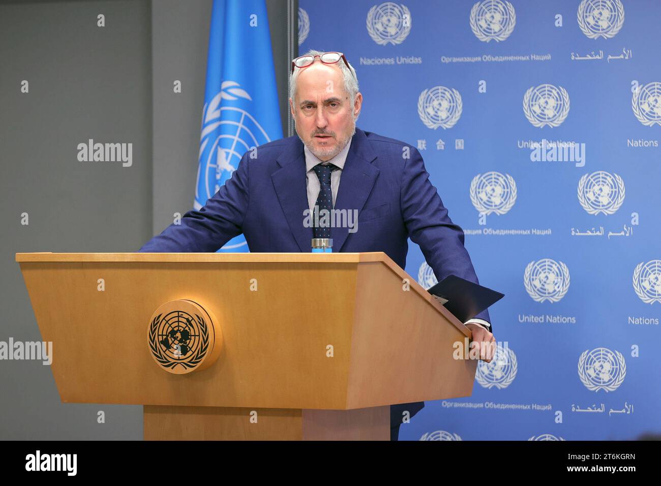 United Nations, New York, USA, November 10, 2023 - Stephane Dujarric ...