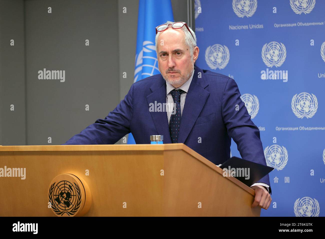 United Nations, New York, USA, November 10, 2023 - Stephane Dujarric ...