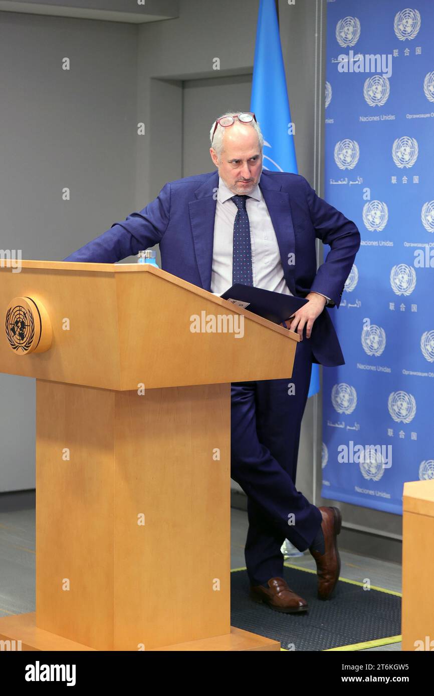 United Nations, New York, USA, November 10, 2023 - Stephane Dujarric ...