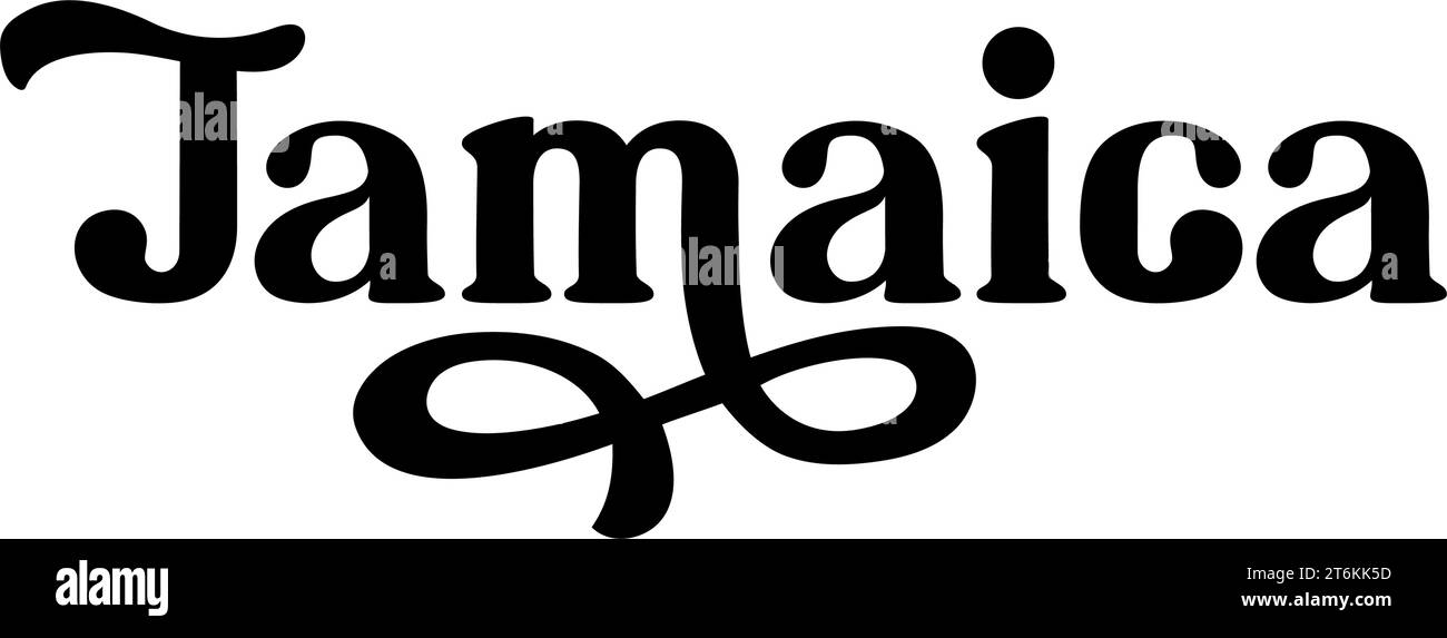 jamaica country lettering Stock Vector Image & Art - Alamy