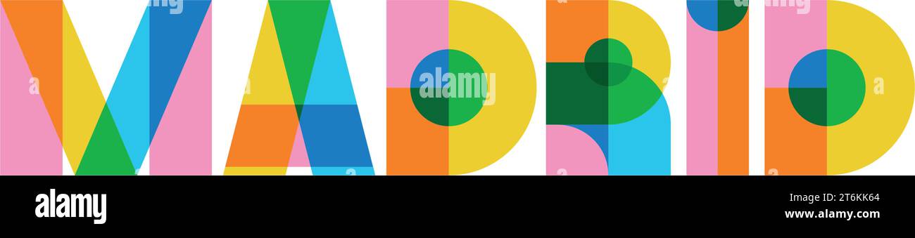 madrid city lettering Stock Vector Image & Art - Alamy