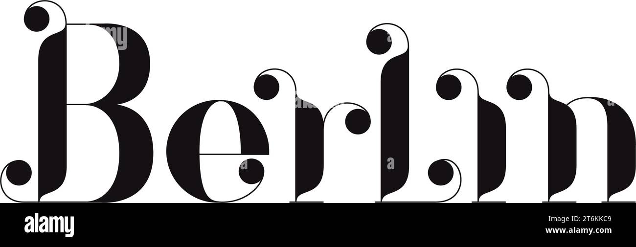 berlin city lettering Stock Vector Image & Art - Alamy