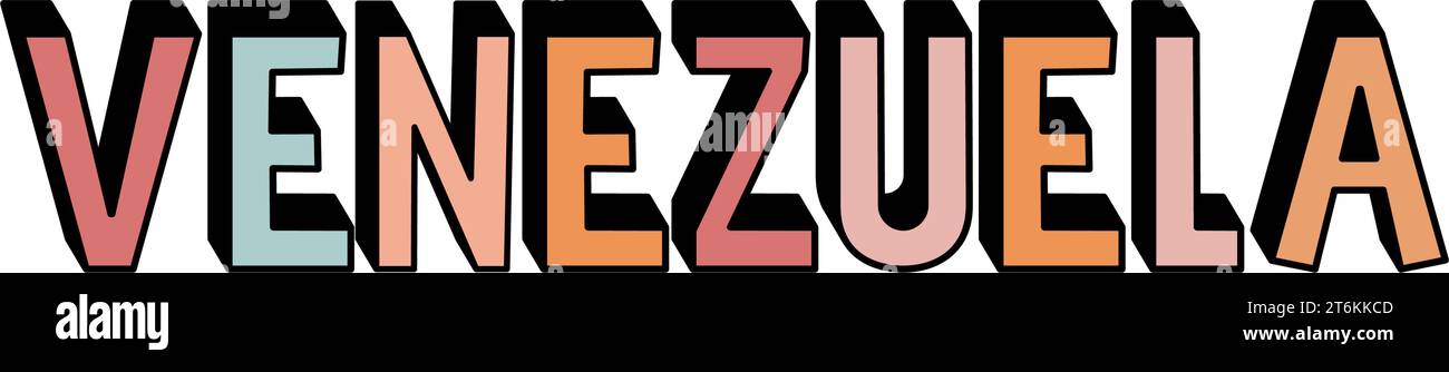 venezuela country lettering Stock Vector Image & Art - Alamy
