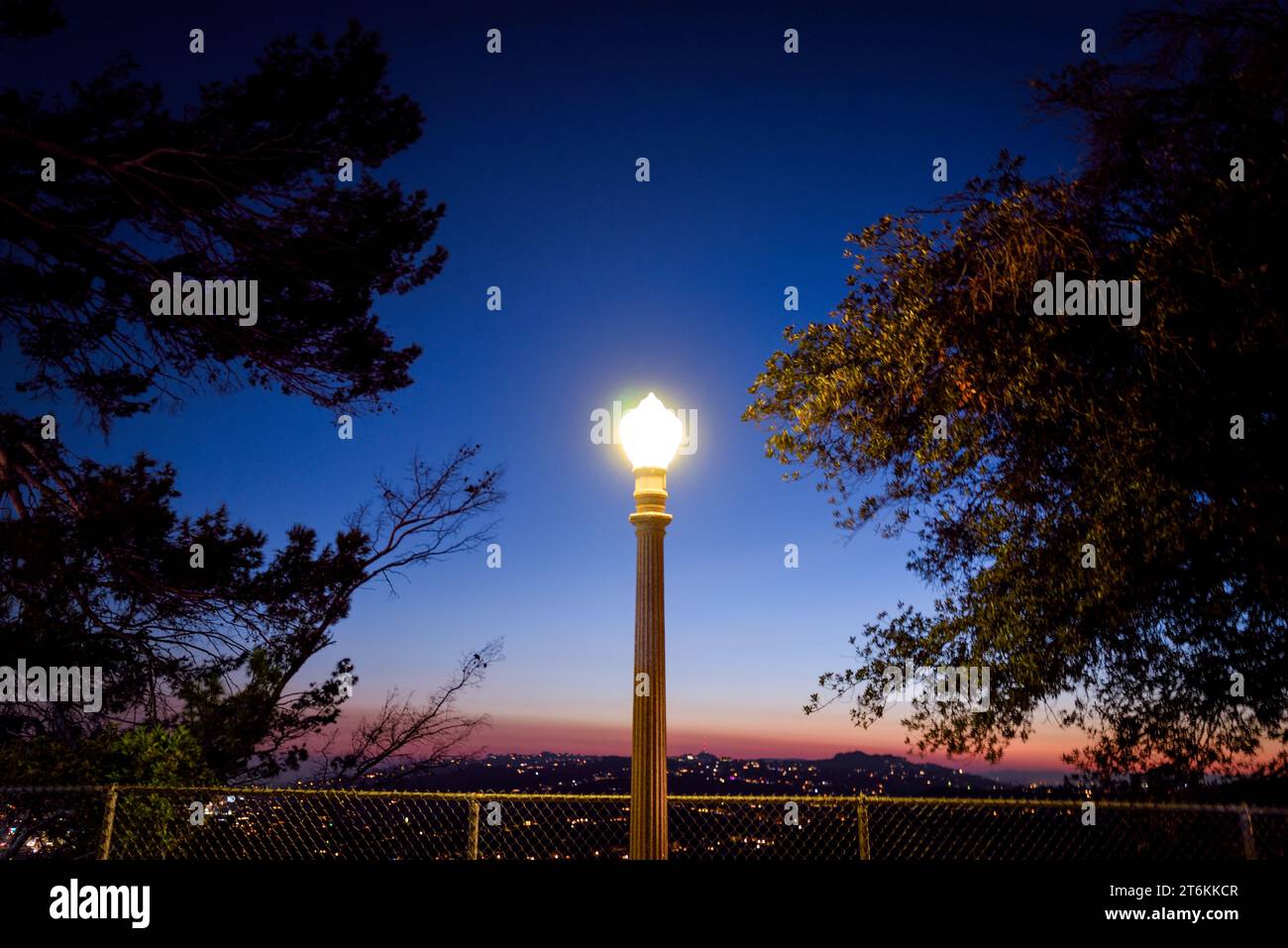 A Lonely Light Pole by Dusk near Griffith Observatory - Los Angeles ...