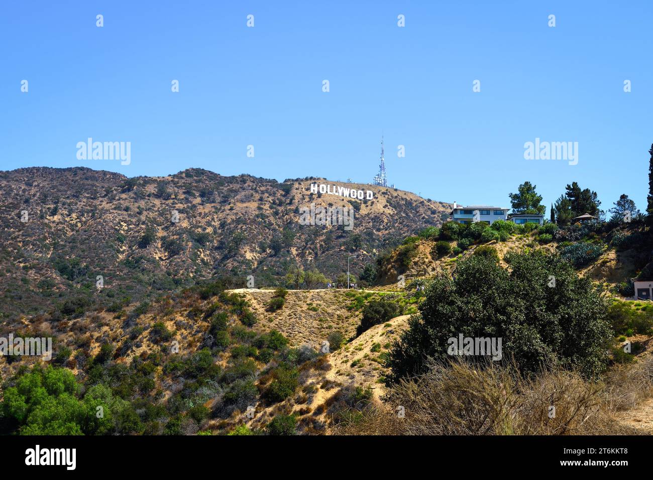 The Hollywood Sign on Mount Lee - Los Angeles, California Stock Photo ...