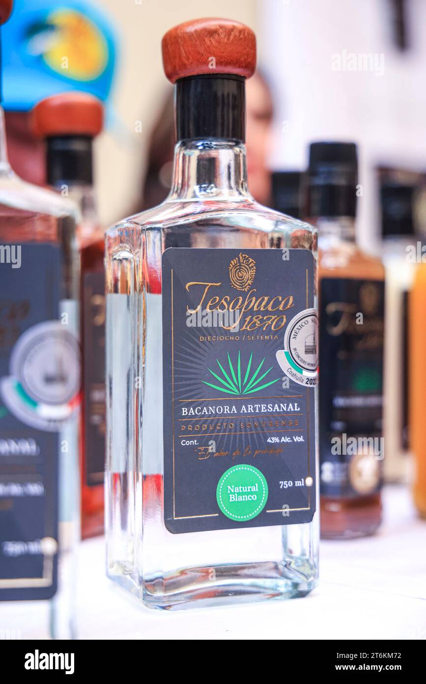 Bacanora distilled from agave originating from the state of Sonora ...