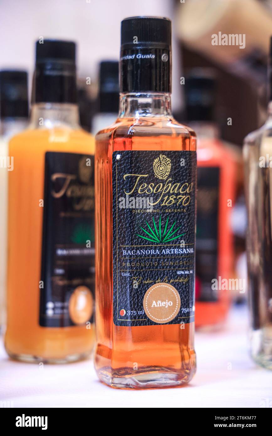 Bacanora distilled from agave originating from the state of Sonora ...