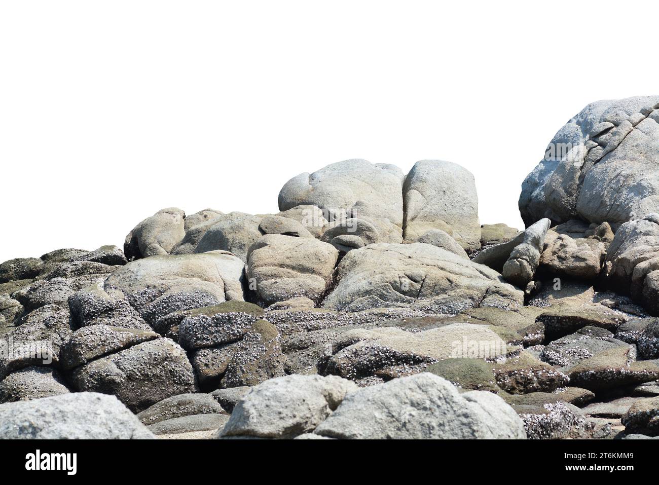 rock isolated on white background Stock Photo - Alamy