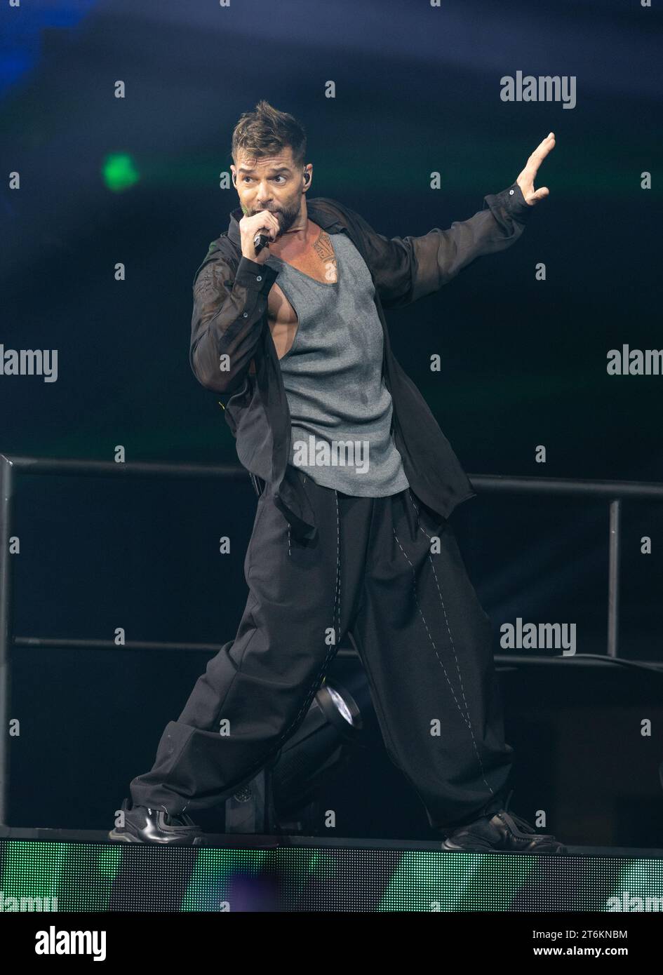 MIAMI, FL-NOV 10: Ricky Martin performs during the Trilogy Tour at the ...