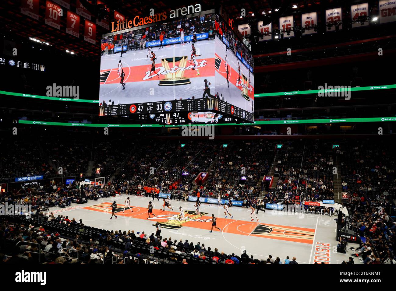 The Detroit Pistons play the Philadelphia 76ers on their In-Season ...