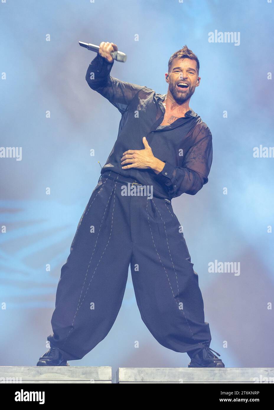 MIAMI, FL-NOV 10: Ricky Martin performs during the Trilogy Tour at the ...
