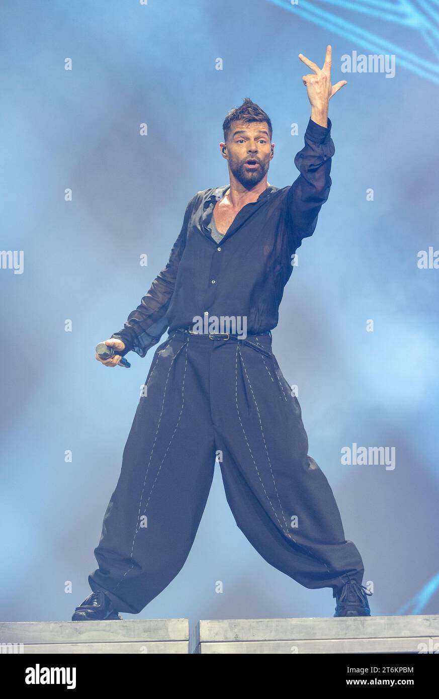 MIAMI, FL-NOV 10: Ricky Martin performs during the Trilogy Tour at the ...