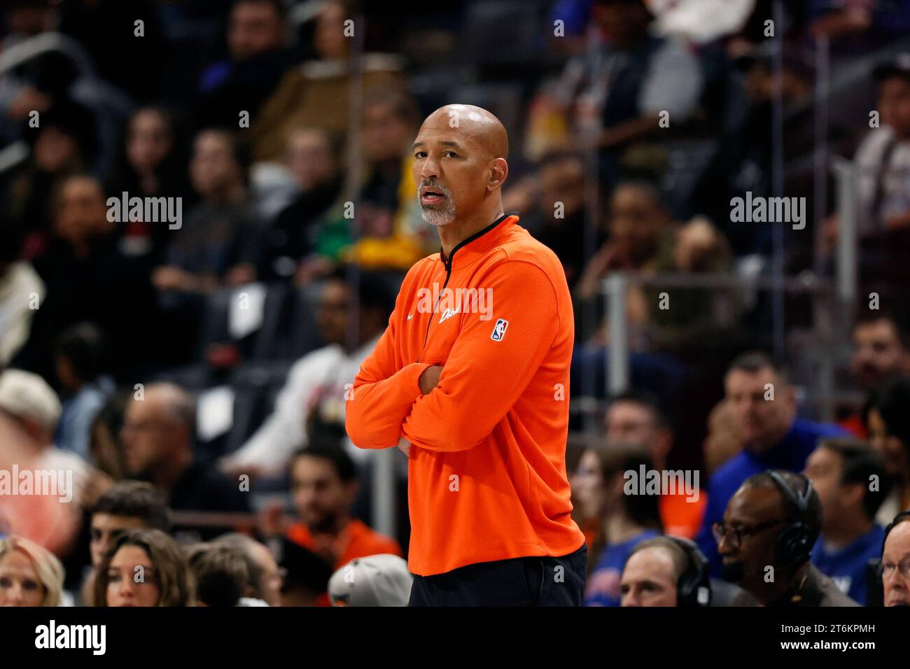 Detroit Pistons head coach Monty Williams during the first half of an ...