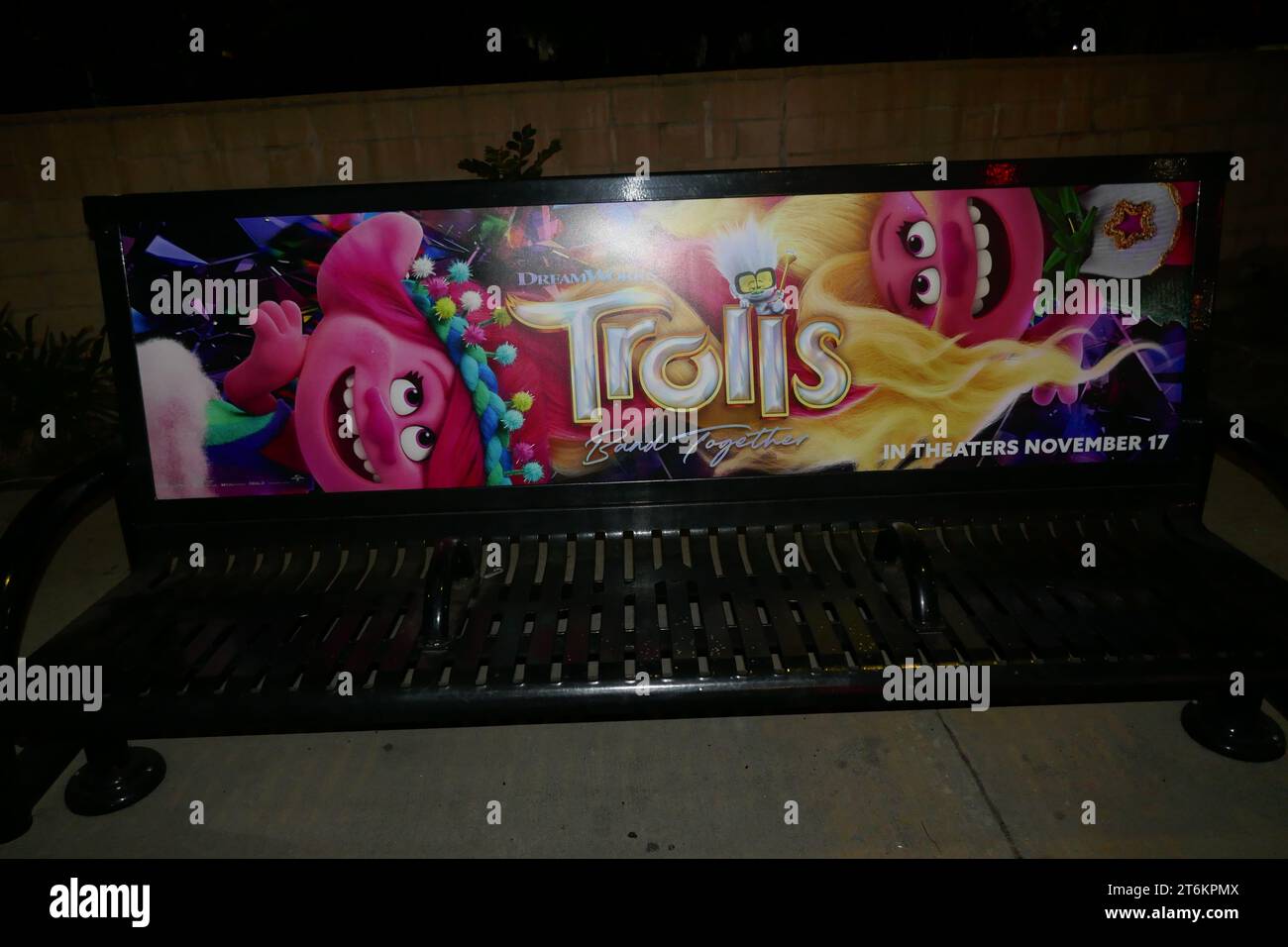 Los Angeles, California, USA 6th November 2023 Trolls Band Together Bus ...