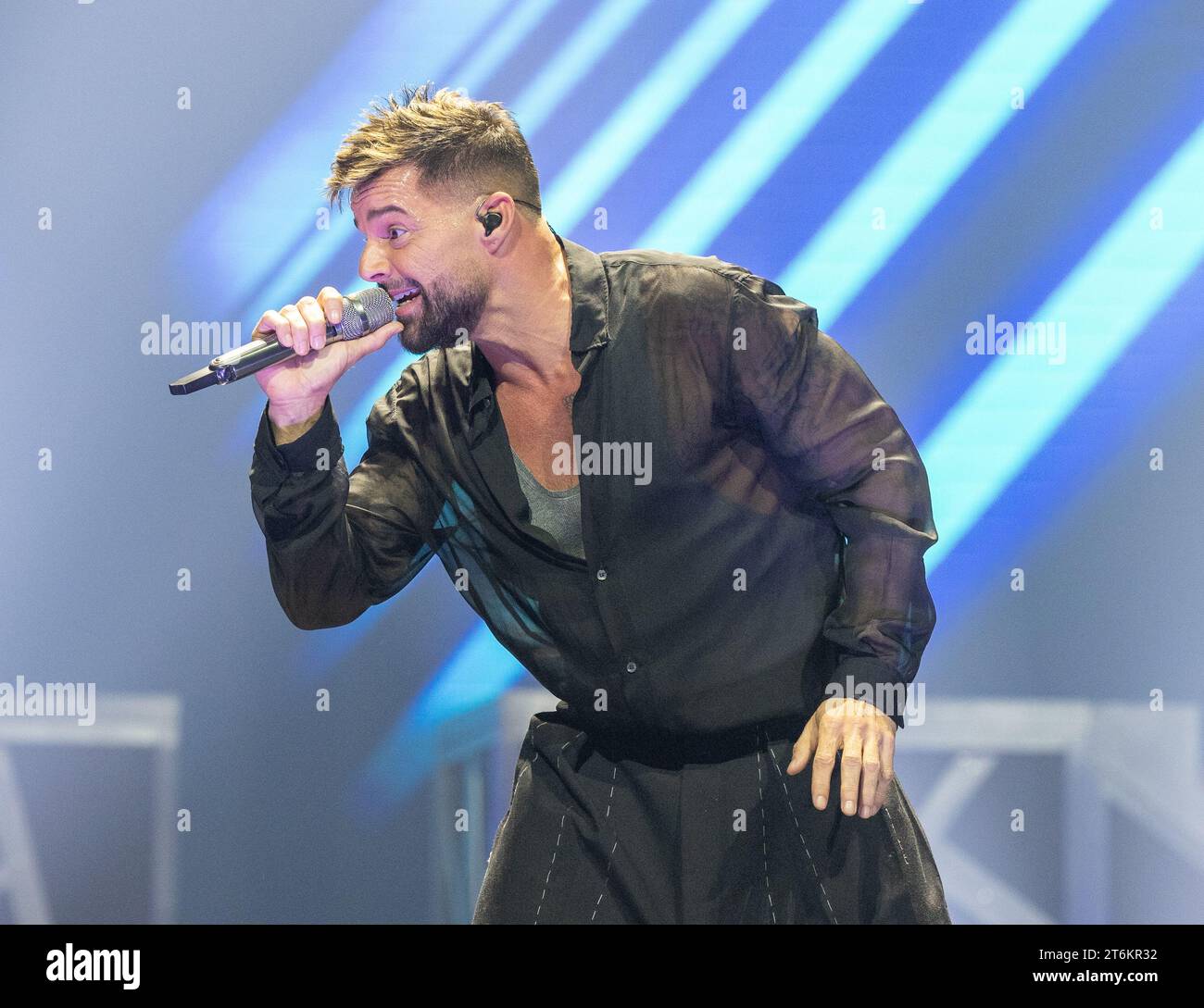 MIAMI, FL-NOV 10: Ricky Martin performs during the Trilogy Tour at the ...