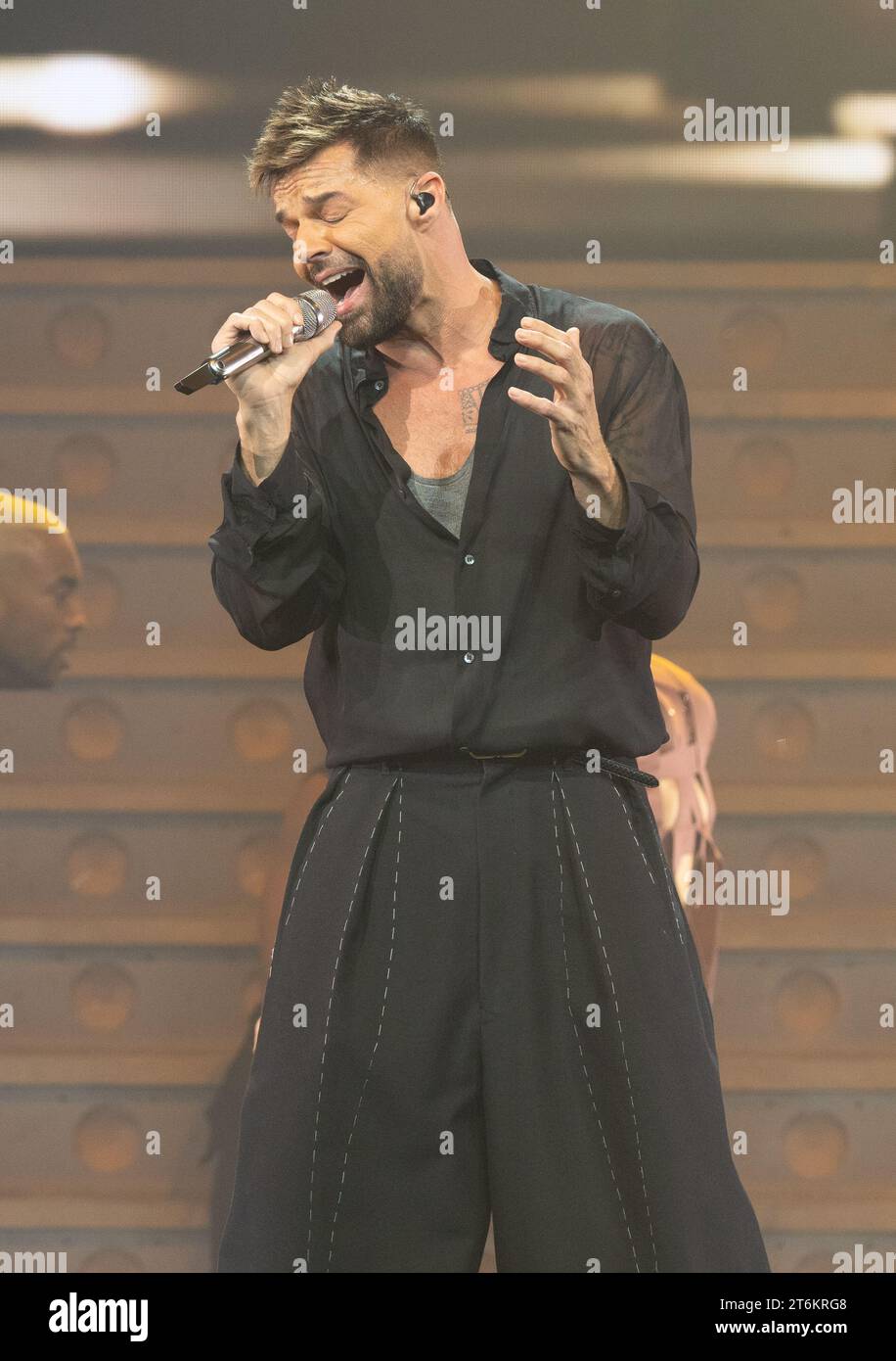 MIAMI, FL-NOV 10: Ricky Martin performs during the Trilogy Tour at the ...